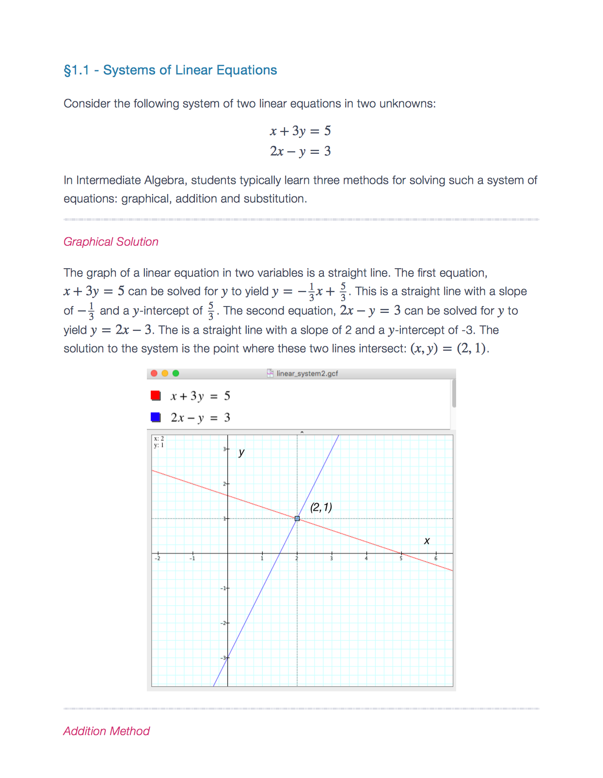 6/19 - §1.1 Systems of Linear Equations, §1.2 Row Reduction and Echelon Forms, §1.3 Vector Equations